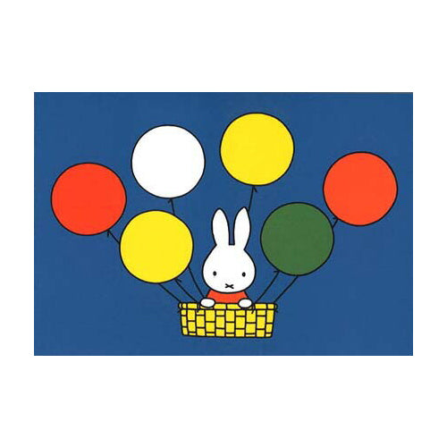 Miffy明信片—Miffy and Balloons – Moonletter香港文具店